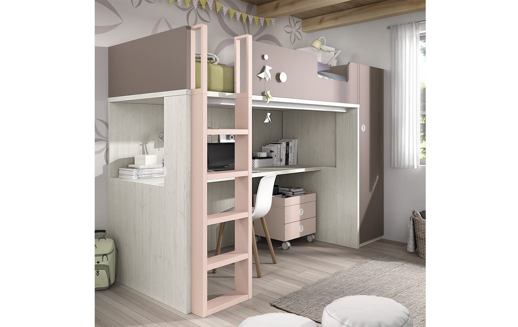 Litera con escritorio | Muebles Toscana