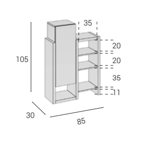 Mueble de entrada Song